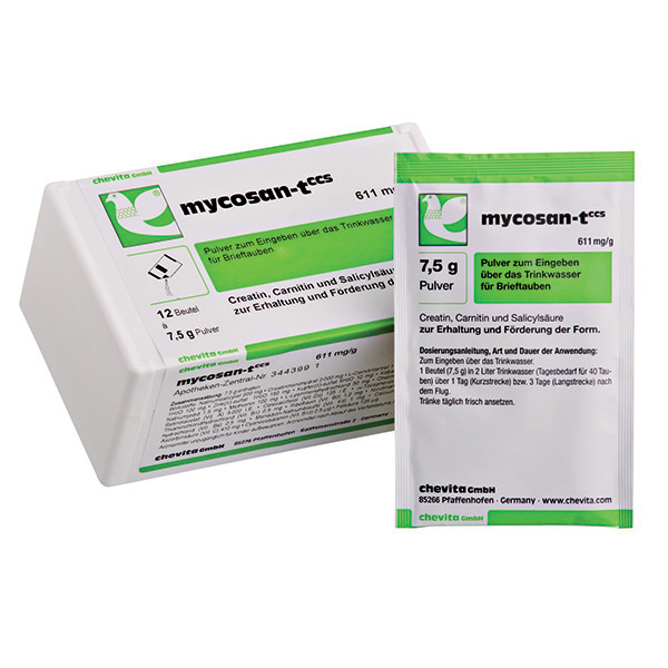 Pigeons: MYCOSAN-T powder - (restores performance, develops muscle ...